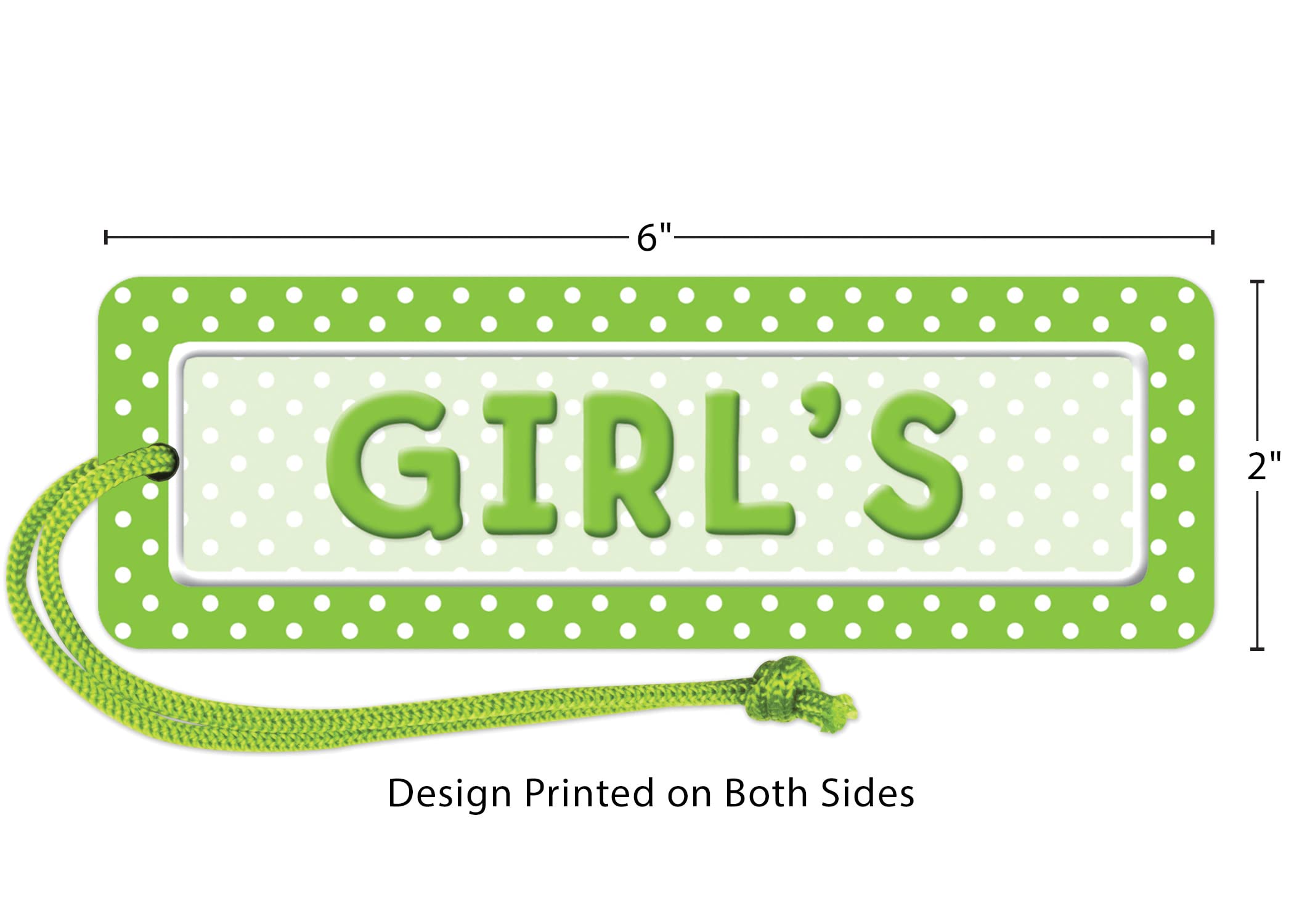Teacher Created Resources Polka Dots Girls Pass (green), Green (4754)