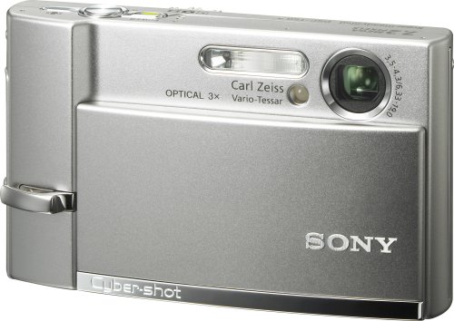Sony Cybershot DSC-T50 7.2MP Digital Camera with 3x Optical Zoom (Silver)