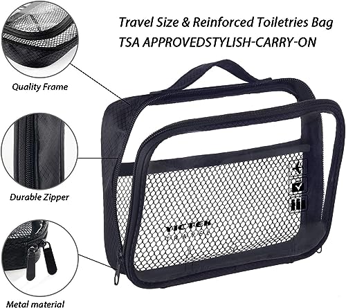 YICTEK Travel Size Bottles Kit for Toiletries, TSA Approved Silicone Travel Shampoo And Conditioner Bottles Set Leak Proof Squeezable Travel Accessories for Toilietries