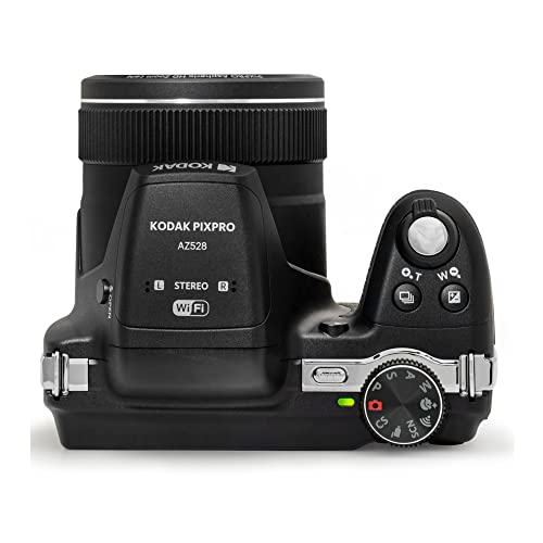 Kodak PIXPRO AZ528 16MP Astro Zoom Digital Camera with 52x Zoom and 3-Inch LCD Display (Black) Bundle with 32GB Class 10 UHS-I U1 SDHC Memory Card (2 Items)
