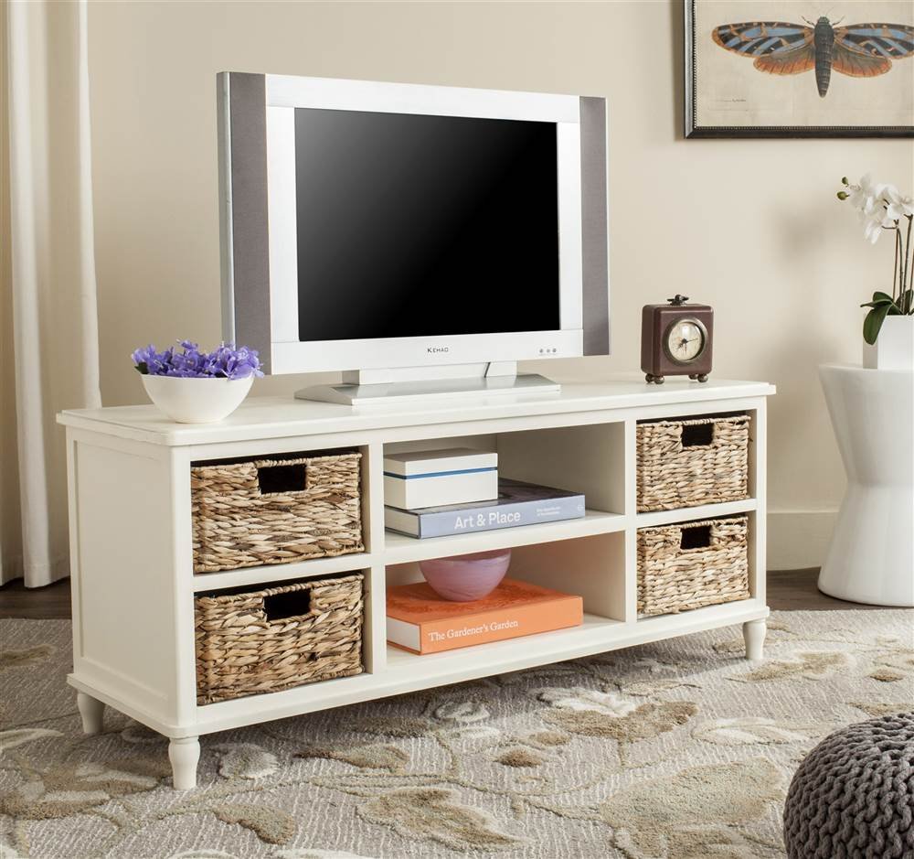 Safavieh Home Collection Rooney Entertainment TV Unit, Vintage White