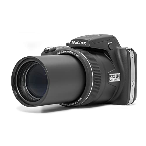 Kodak PIXPRO AZ528 16MP Astro Zoom Digital Camera with 52x Zoom and 3-Inch LCD Display (Black) Bundle with 32GB Class 10 UHS-I U1 SDHC Memory Card (2 Items)