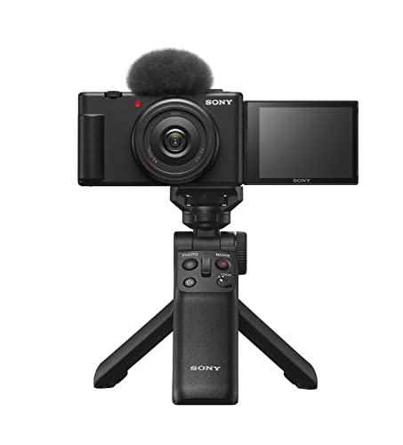 Sony ZV-1F Vlog Camera for Content Creators and Vloggers (Black) (Renewed)