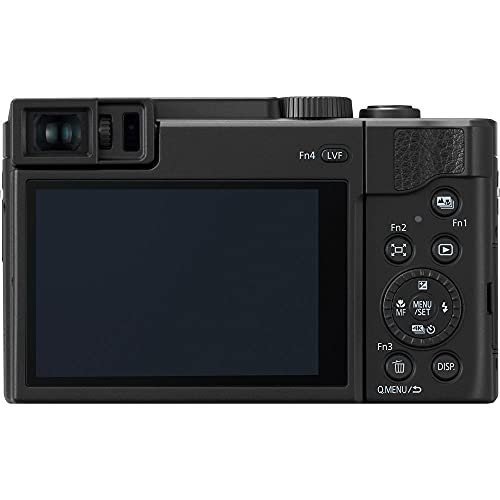 Panasonic Lumix DCZS80 Digital Camera (Black) (DC-ZS80K) - Bundle - with 64GB Memory Card + DMW-BLE9 Battery + 12 Inch Flexible Tripod + Camera Bag + Cleaning Set + USB Card Reader