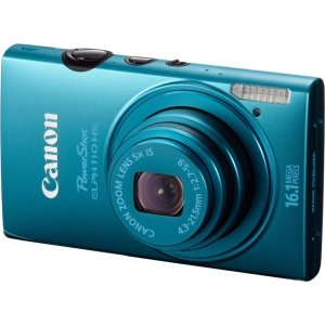 Canon PowerShot ELPH 110 HS 16.1 MP CMOS Digital Camera with 5X Wide-Angle Optical Image Stabilized Zoom Lens and Full 1080p HD Video (Blue)
