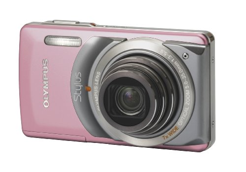 Olympus Stylus 7010 12MP Digital Camera with 7x Dual Image Stabilized Zoom and 2.7 inch LCD (Pink)