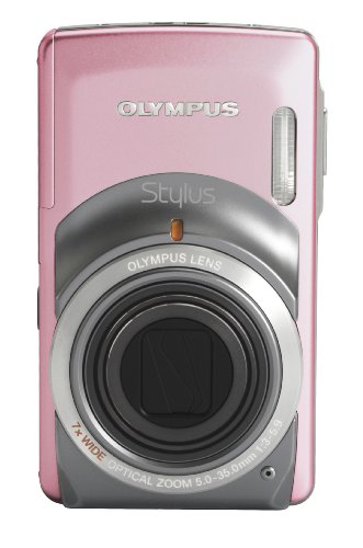 Olympus Stylus 7010 12MP Digital Camera with 7x Dual Image Stabilized Zoom and 2.7 inch LCD (Pink)