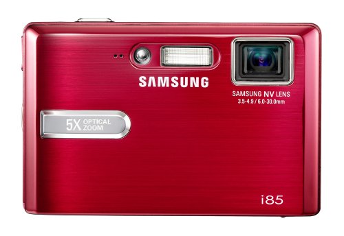 Samsung Digimax i85 8.2MP Digital Camera with 5x Optical Zoom (Red)
