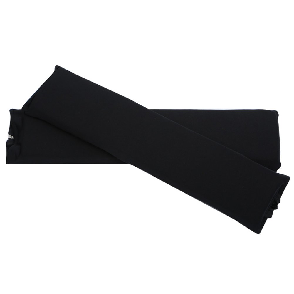 Loghot 2 Set Large Chair Armrests Pillow with Foam Cover Soft Armrest Cushion Pad for Home or Office Chair (Black)