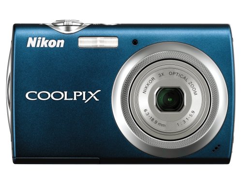 Nikon Coolpix S230 10MP Digital Camera with 3x Optical Zoom and 3 inch Touch Panel LCD (Night Blue)