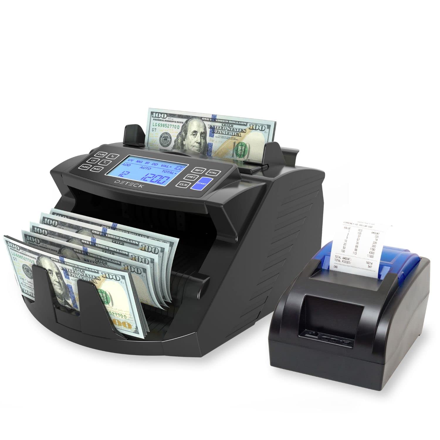 Deteck DT40P Direct Thermal Flash Receipt Printer 58mm Paper Width, Manual Cutter, 70mm/s Printing Speed, USB-B Port (No Ink Required)
