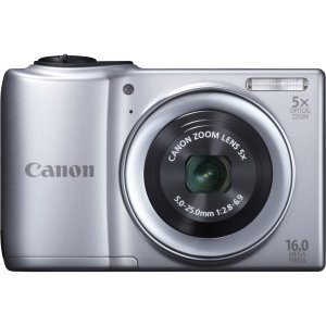 Canon PowerShot A810 16MP Digital Camera with 5X Optical Zoom-Silver 6179B001