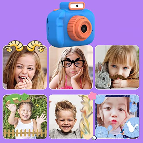 4800W Front and Rear 1080p Hd Children's Digital Camera, 8X Digital Zoom Video and Games, with Flash Birthday Gifts for Kids