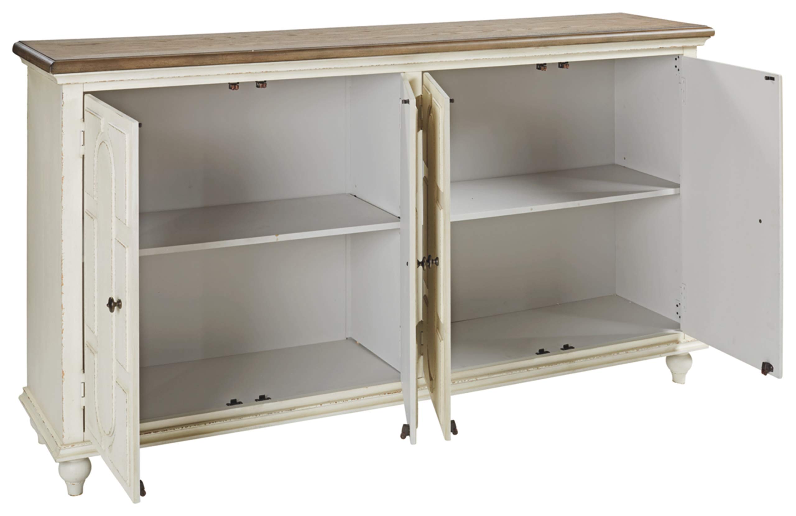 Signature Design by Ashley Roranville French Country Accent Cabinet or Server, White