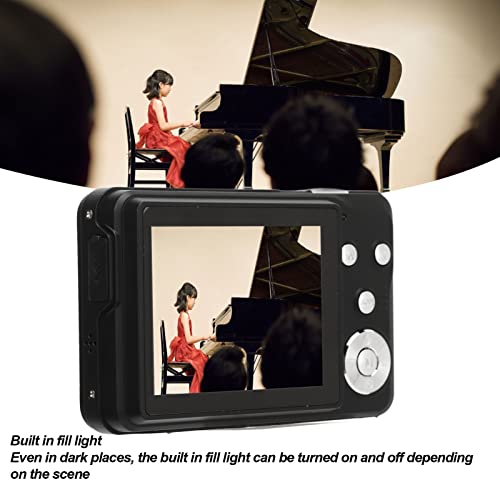 16x Digital Camera, 48MP 2.7K Video Camera Rechargeable Camera Compact Point and Shoot Camera for Students Teens Adults Girls Boys