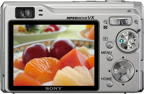 Sony Cybershot DSCW80 7.2MP Digital Camera with 3x Optical Zoom and Super Steady Shot (Silver) (OLD MODEL)