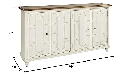 Signature Design by Ashley Roranville French Country Accent Cabinet or Server, White