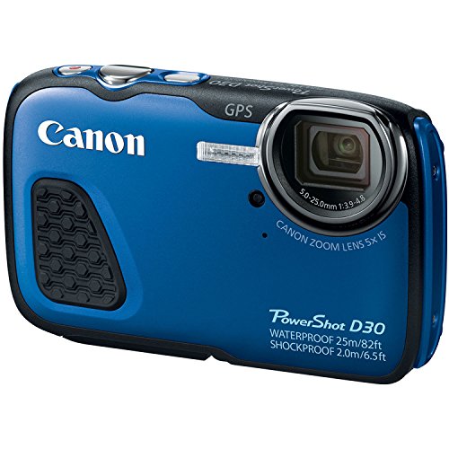 Canon PowerShot D30 Waterproof Digital Camera, Blue
