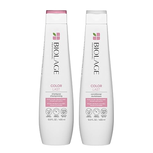 Biolage Color Last Shampoo & Conditioner Set | Helps Protect Hair & Maintain Vibrant Color | For Color-Treated Hair | Paraben & Silicone-Free | Vegan
