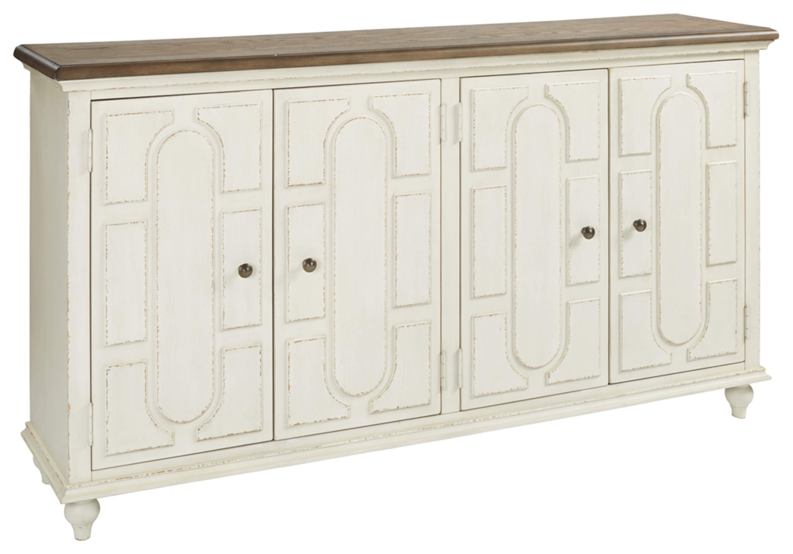 Signature Design by Ashley Roranville French Country Accent Cabinet or Server, White