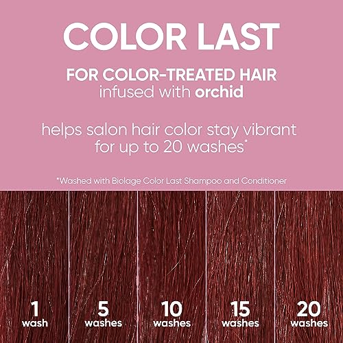 Biolage Color Last Shampoo & Conditioner Set | Helps Protect Hair & Maintain Vibrant Color | For Color-Treated Hair | Paraben & Silicone-Free | Vegan