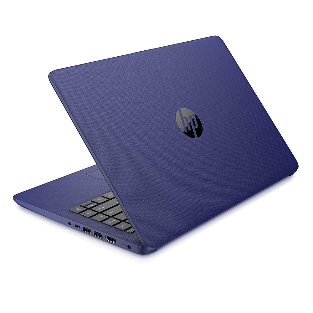 HP Touchscre14 Slim Laptop in Blue Intel N4020 Dual Core up to 2.8GHz 4GB RAM 64GB SSD 14in HD Webcam WiFi W10 / W11 (14-DQ200 Renewed)