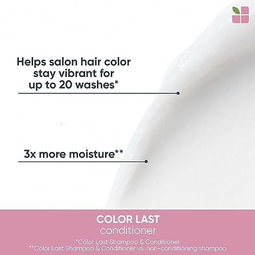 Biolage Color Last Shampoo & Conditioner Set | Helps Protect Hair & Maintain Vibrant Color | For Color-Treated Hair | Paraben & Silicone-Free | Vegan