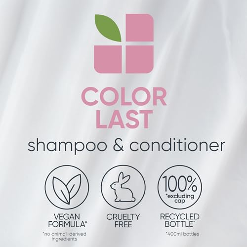 Biolage Color Last Shampoo & Conditioner Set | Helps Protect Hair & Maintain Vibrant Color | For Color-Treated Hair | Paraben & Silicone-Free | Vegan