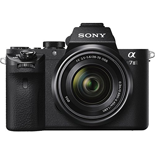 Sony a7 II Full-Frame Alpha Mirrorless Digital Camera a7II ILCE-7M2/K with FE 28-70mm F3.5-5.6 OSS Lens Kit and Deco Gear Professional Photo Video Camera Case 2X Extra Battery Power Editing Bundle