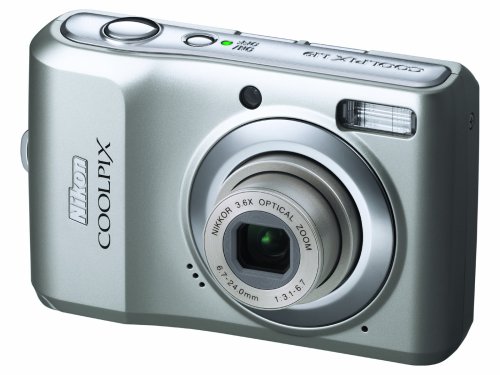 Nikon Coolpix L19 8MP Digital Camera with 3.6 Optical Zoom and 2.7 inch LCD (Silver)