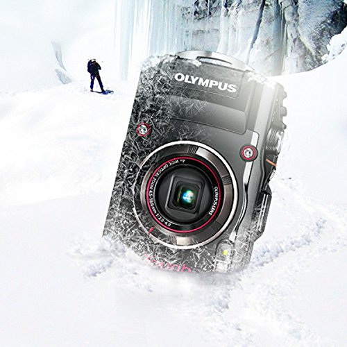 Olympus STYLUS Tough TG-4 16MP 1/2.3" BSI CMOS 4608 x 3456pixels Black - Cámara digital (Compact camera, 1/2.3", BSI CMOS, 4608 x 3456 pixels, 4608 x 3456, 3264 x 2448, 2048 x 1536, 640 x 480, 1:1, 3:2, 4:3, 16:9)