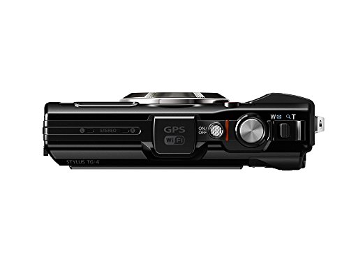 Olympus STYLUS Tough TG-4 16MP 1/2.3" BSI CMOS 4608 x 3456pixels Black - Cámara digital (Compact camera, 1/2.3", BSI CMOS, 4608 x 3456 pixels, 4608 x 3456, 3264 x 2448, 2048 x 1536, 640 x 480, 1:1, 3:2, 4:3, 16:9)