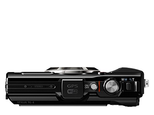 Olympus STYLUS Tough TG-4 16MP 1/2.3" BSI CMOS 4608 x 3456pixels Black - Cámara digital (Compact camera, 1/2.3", BSI CMOS, 4608 x 3456 pixels, 4608 x 3456, 3264 x 2448, 2048 x 1536, 640 x 480, 1:1, 3:2, 4:3, 16:9)