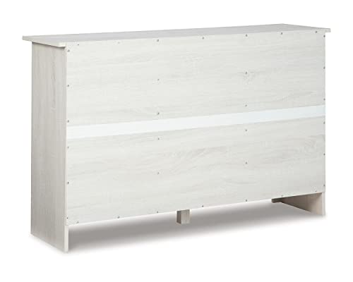 Signature Design by Ashley Turnley Farmhouse Accent Cabinet or TV Stand, Fits TVs up to 52", Whitewash