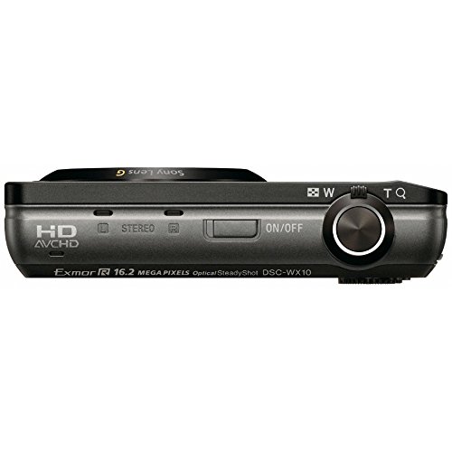 Sony DSC-WX10 Cyber-Shot 16.2 MP Exmor R CMOS Digital Still Camera with 7x Wide-Angle Optical Zoom G Lens and Full HD 1080/60i Video (Black)