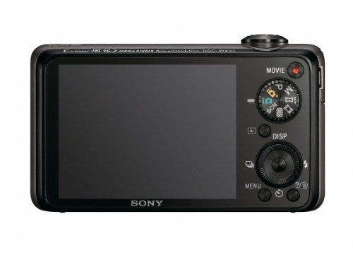 Sony DSC-WX10 Cyber-Shot 16.2 MP Exmor R CMOS Digital Still Camera with 7x Wide-Angle Optical Zoom G Lens and Full HD 1080/60i Video (Black)