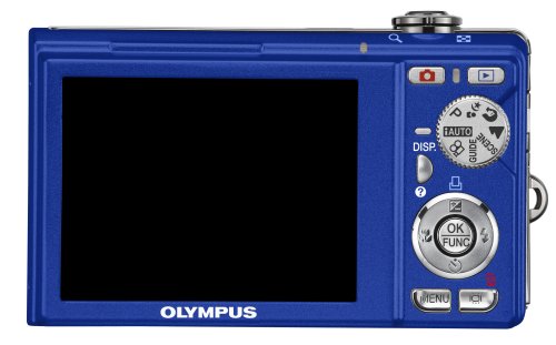 Olympus FE370 8MP Digital Camera with 5x Optical Dual Image Stabilized Zoom (Blue)