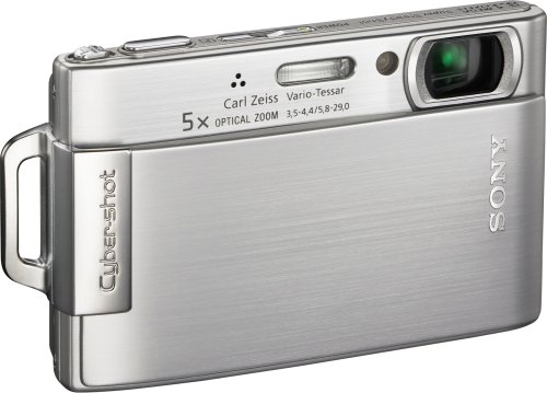 Sony Cybershot DSC-T200 8.1MP Digital Camera with 5x Optical Zoom with Super Steady Shot Image Stabilization (Silver)