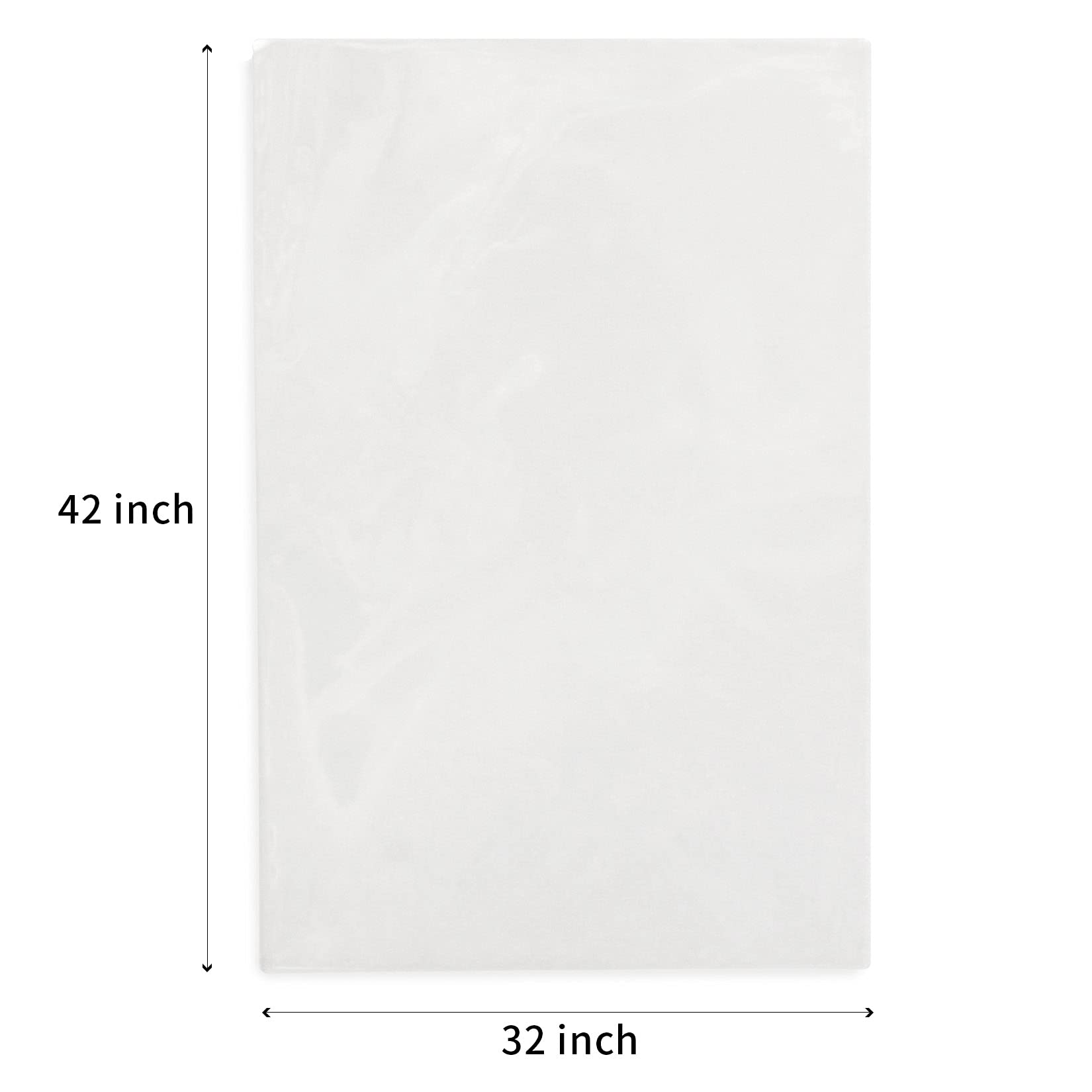 Yotelab Large Jumbo Cellophane Bags for Gift Basket, 32x42 Inches 10Pcs Huge Clear Basket Bags