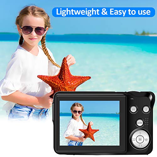 Digital Camera 30 Mega Pixels Student Camera Mini Camera 2.7 Inch HD 1080P Camera with 8X Digital Zoom Compact Camera