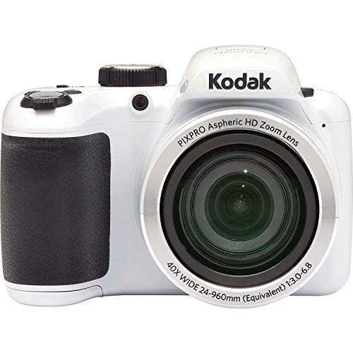 Kodak AZ401-WH PIXPRO 16MP Digital Camera, 3", White (Renewed)