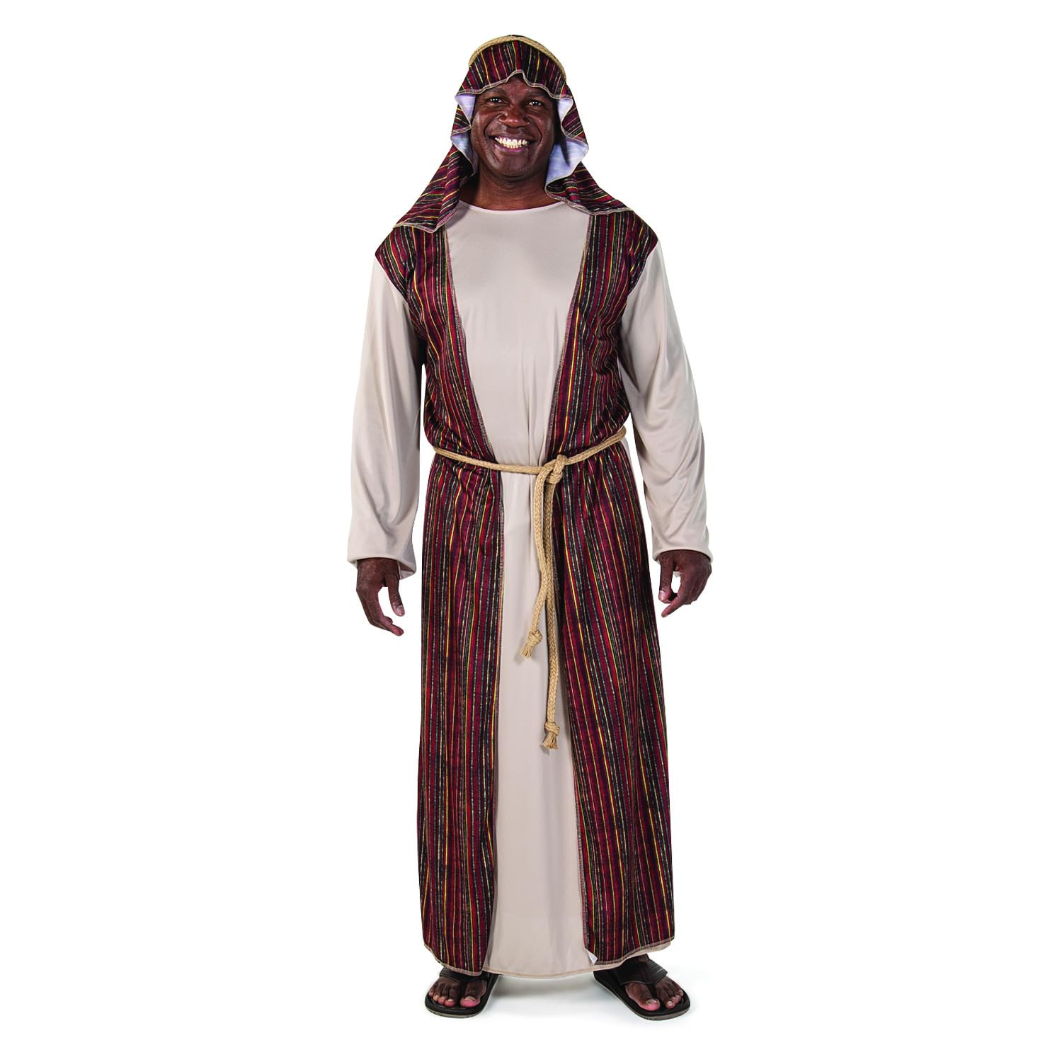 Fun Express Men's Deluxe Joseph Costume, One Size Fits Most, Great For Pageants and Nativity Christmas Plays, 1 Set - VBS Vacation Bible School Supplies/Deco