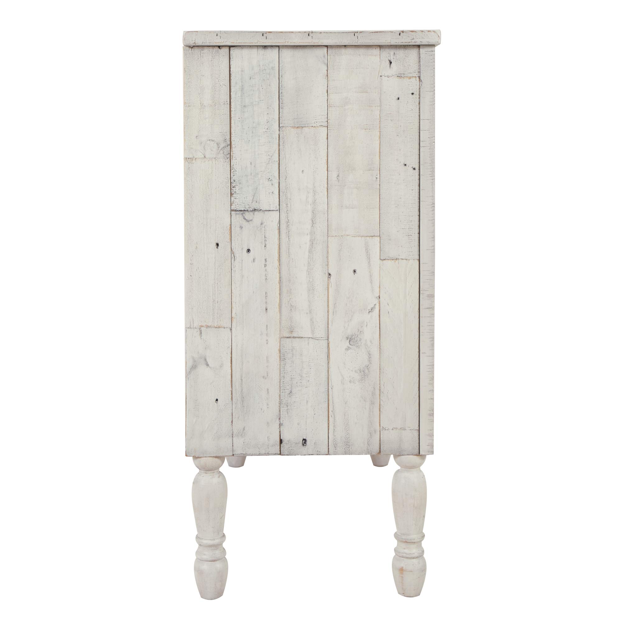 Signature Design by Ashley Falkgate Cottage Farmhouse Accent Cabinet, White