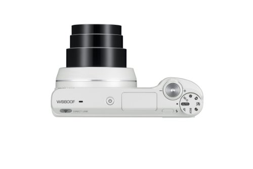 Samsung WB800F 16.3MP CMOS Smart WiFi Digital Camera with 21x Optical Zoom, 3.0" Touch Screen LCD and 1080p HD Video (White) (Discontinued by Manufacturer)