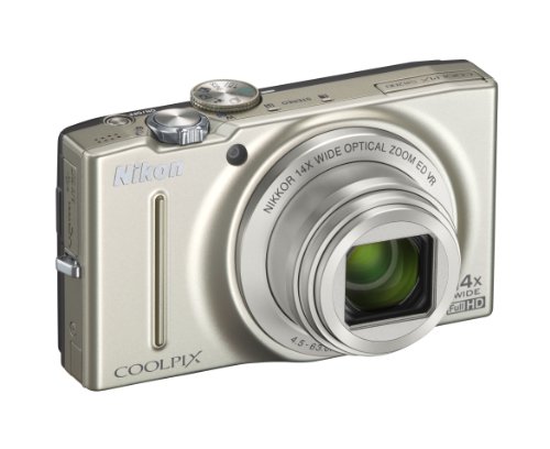 Nikon COOLPIX S8200 16.1 MP CMOS Digital Camera with 14x Optical Zoom NIKKOR ED Glass Lens and Full HD 1080p Video (Silver)