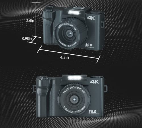 Digital Camera, Mini Camera with 16X Digital Zoom, 1080P Kid Camera 24MP Pocket Camera for Kids Teens Students