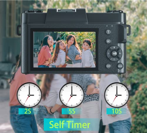 Digital Camera, Mini Camera with 16X Digital Zoom, 1080P Kid Camera 24MP Pocket Camera for Kids Teens Students