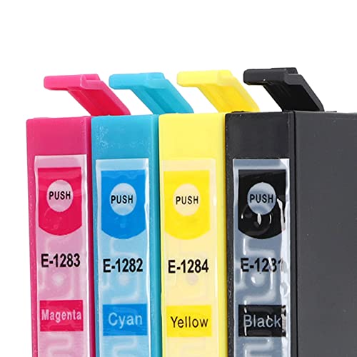 Hilitand 4Pcs Printer Cartridge Print Cartridge with Ink Simple Installation Printing Ink Cartridge for Office Print Photos, Test Papers, Documents