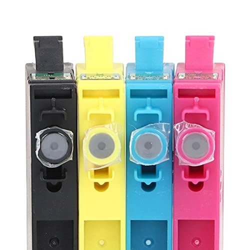 Hilitand 4Pcs Printer Cartridge Print Cartridge with Ink Simple Installation Printing Ink Cartridge for Office Print Photos, Test Papers, Documents