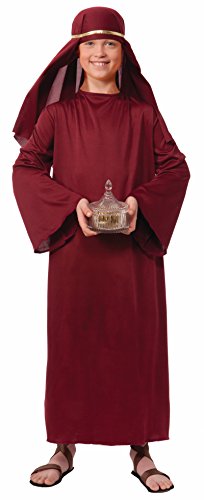 Rubies Child's Forum Biblical Times Wise Man Costume Robe, Burgundy, Large